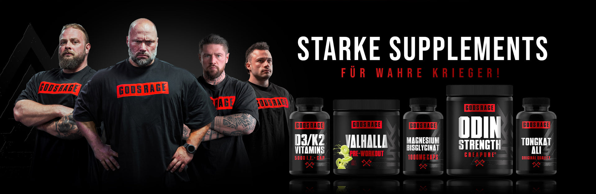 Gods Rage · Supplements für harte Workouts