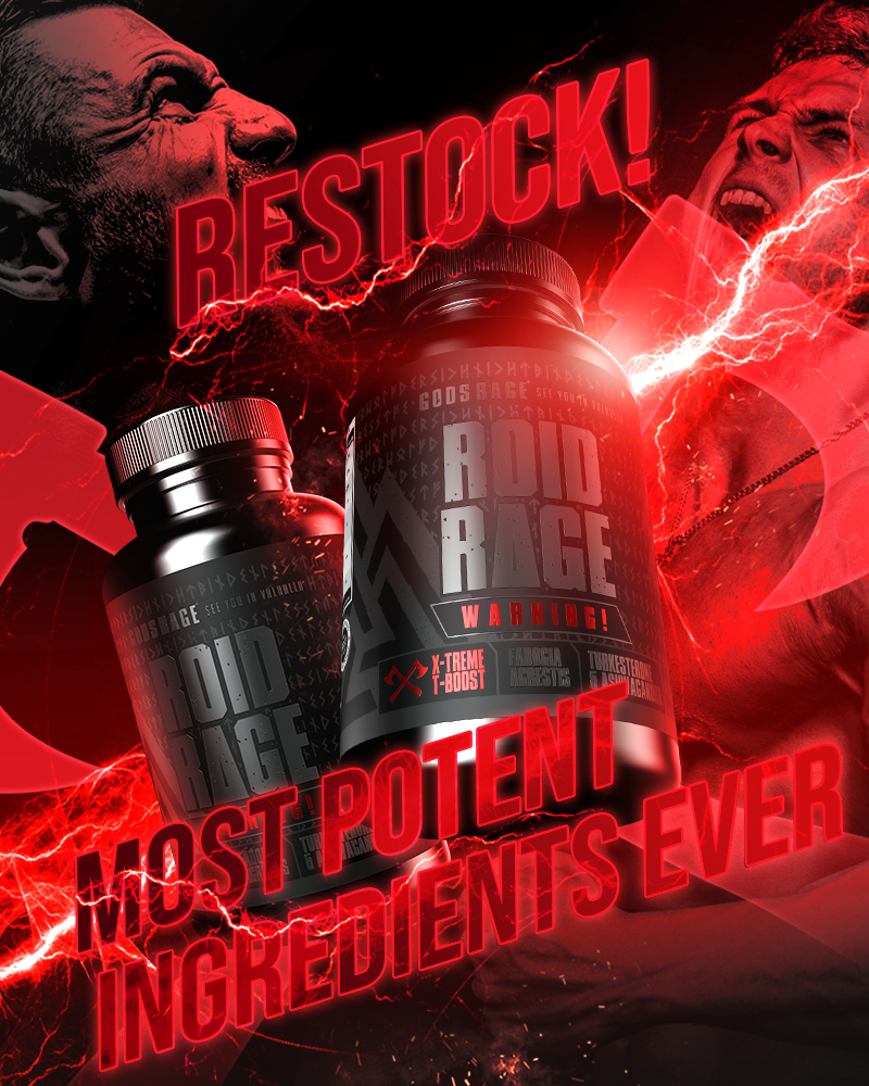 Gods Rage · Supplements für harte Workouts